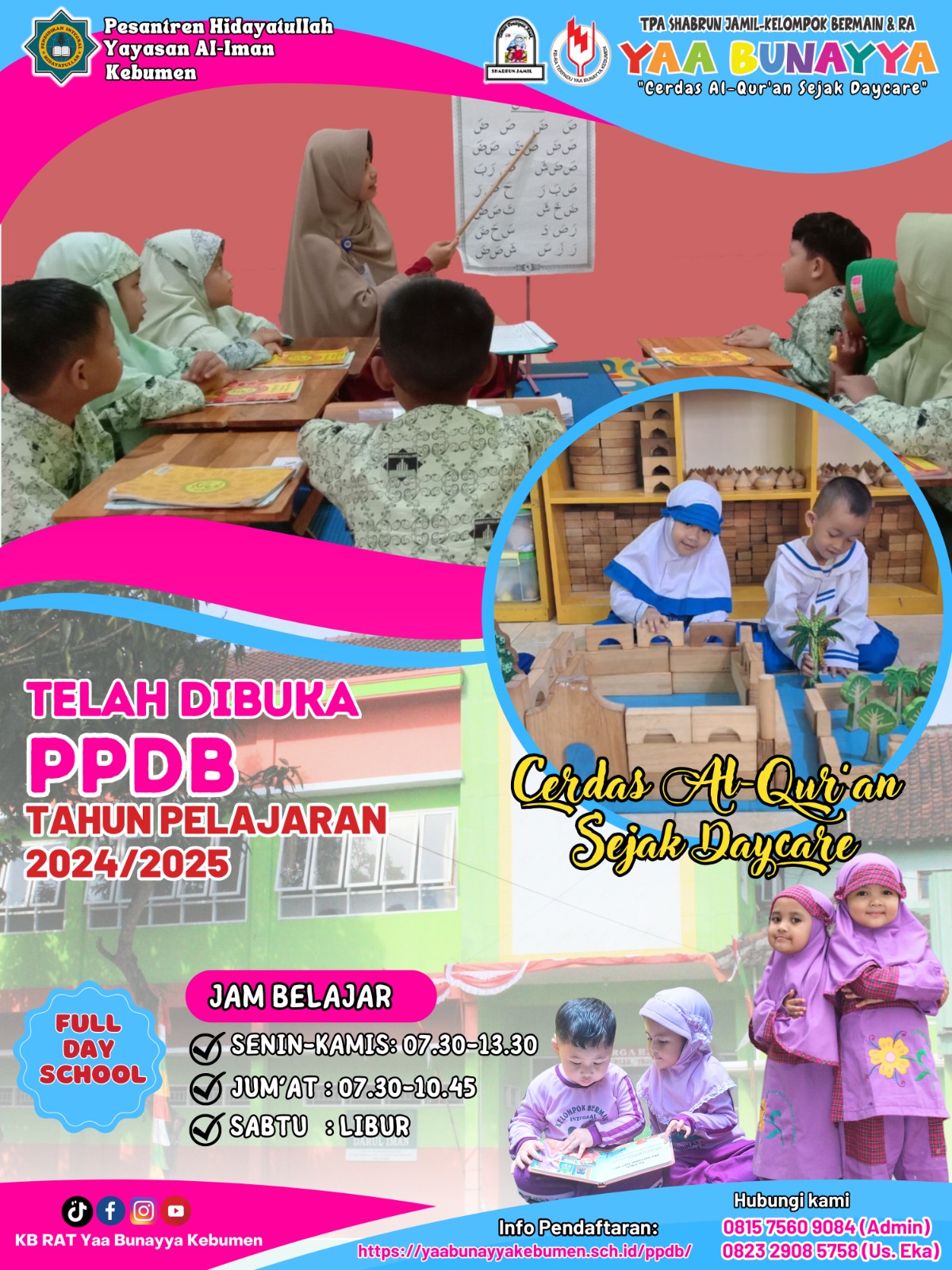 Pendaftaran Peserta Didik Baru TPA Shabrun Jamil & KB-RA Terpadu Yaa ...
